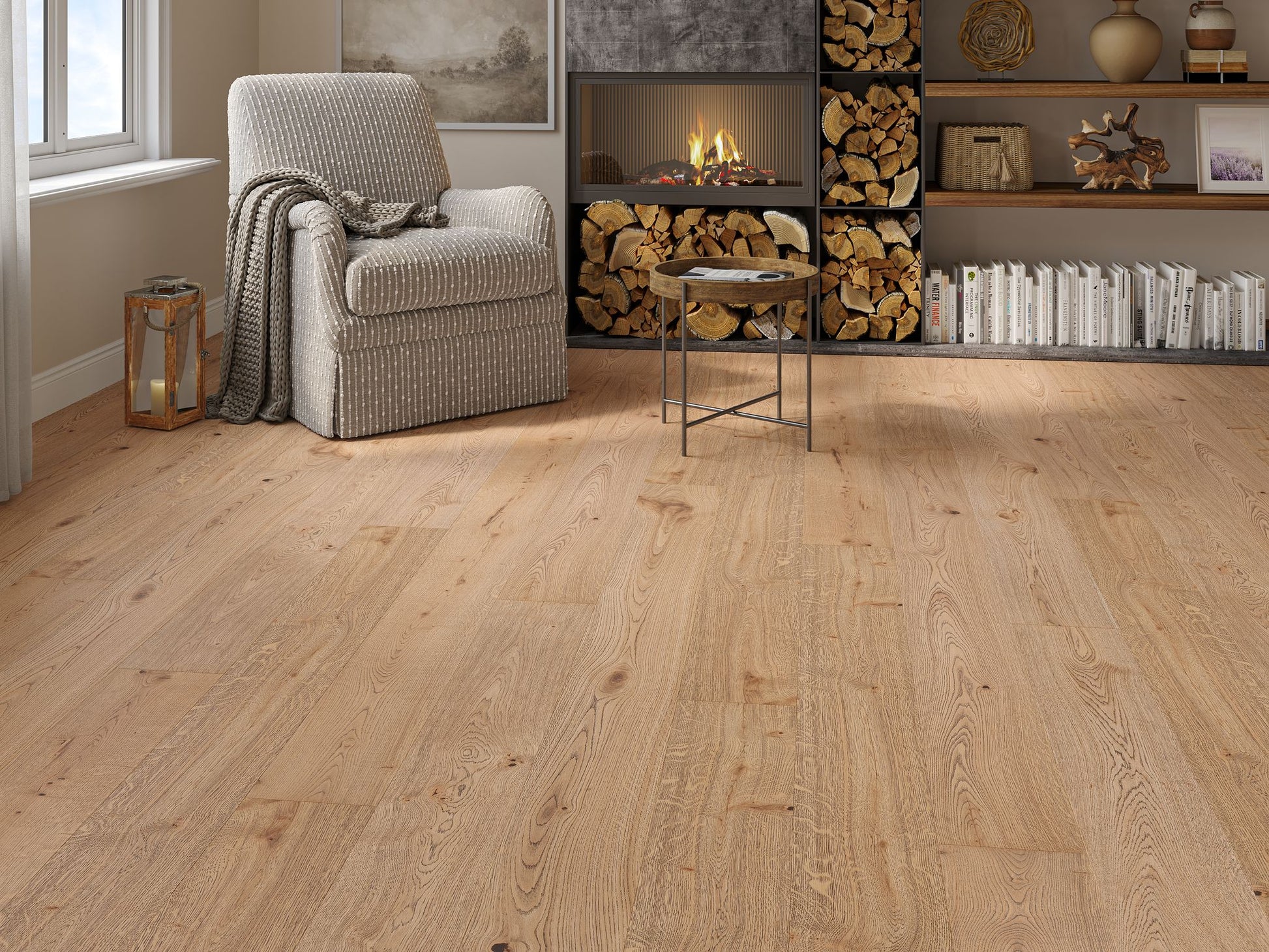 Liberty Lux 14x190mm Rustic Oak Brushed UV Oiled Real Oak 14mm Wood Fl - Liberty Floors