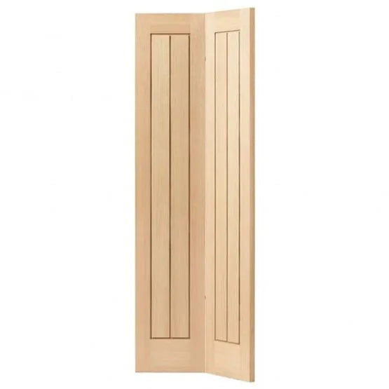 JB Kind Internal Oak Thames Grooved Vertical Panel Bi-Fold Door ...